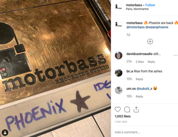 Phoenix Are Back In The Studio Recording Their 7th Album - This Song Is ...